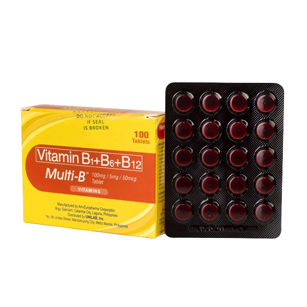 UNITED HOME MULTI-B Vitamin B1 / Vitamin B6 / Vitamin B12 100mg / 5mg ...