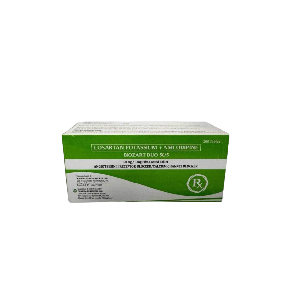BIOZART DUO Losartan / Amlodipine 50mg / 5mg Tablet 1's price in the ...