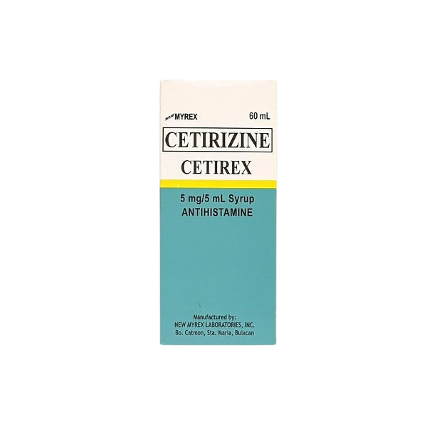 CETIREX Cetirizine Dihydrochloride 5mg / 5mL Syrup 60mL price in the ...