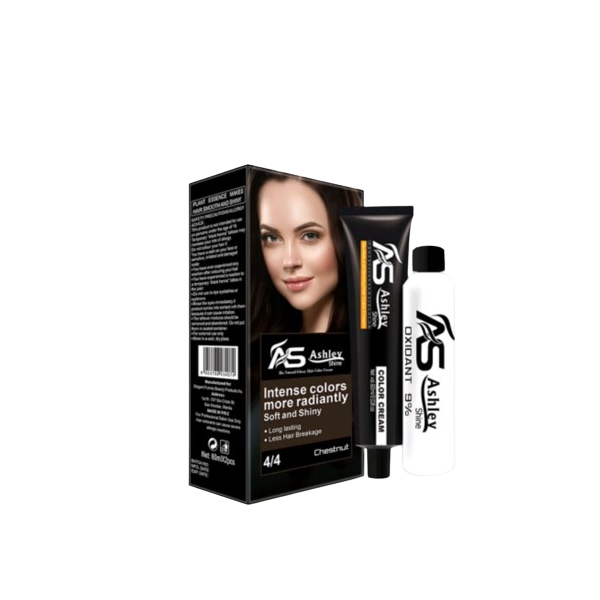 ASHLEY SHINE Bio Natural Glossy Hair Color Cream CHESNUT 4/4 price in ...