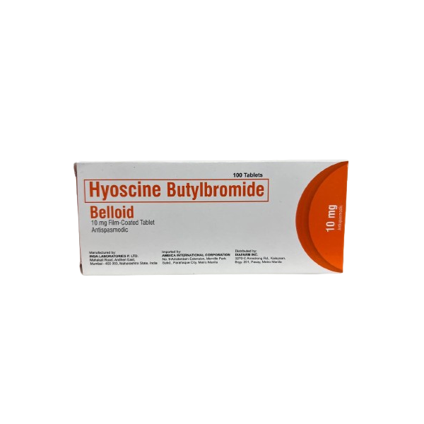 BELLOID Hyoscine Butylbromide 10mg Film-Coated Tablet 100's price in ...