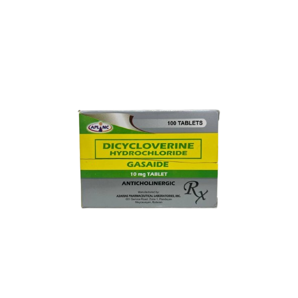 GASAIDE Dicycloverine Hydrochloride 10mg Tablet 100's price in the ...