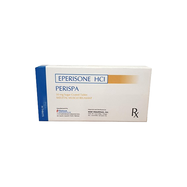 PERISPA Eperisone Hydrochloride 50mg Tablet 100's price in the ...