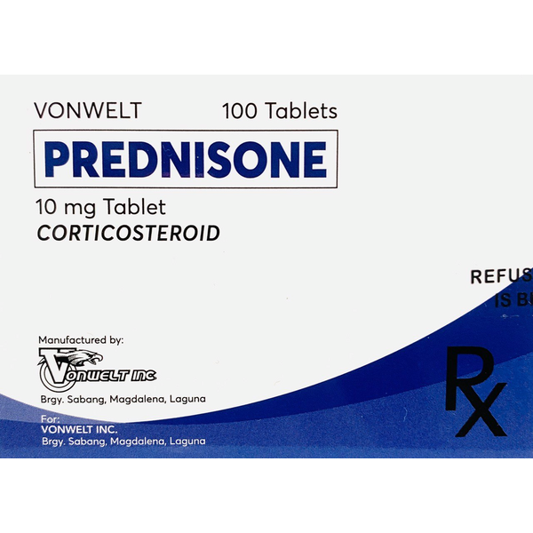 VONWELT Prednisone 10mg Tablet 100's price in the Philippines | MedsGo ...