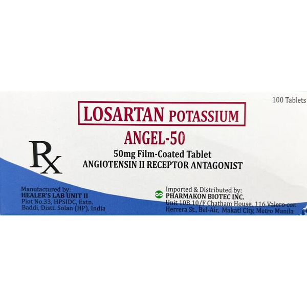 ANGEL-50 Losartan 50mg - 1 Box x 100 Tabs price in the Philippines ...