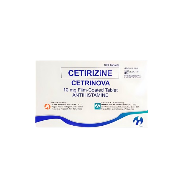 CETRINOVA Cetirizine 10mg - 10 Tabs price in the Philippines | MedsGo ...
