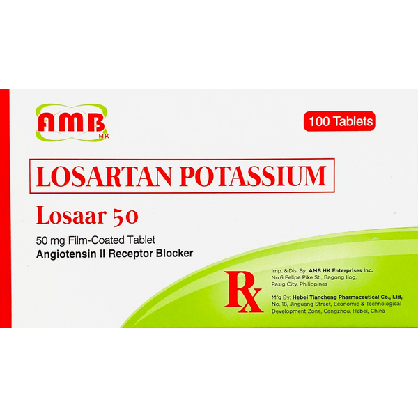 LOSAAR 50 Losartan Potassium 50mg Film-Coated Tablet 1's price in the ...