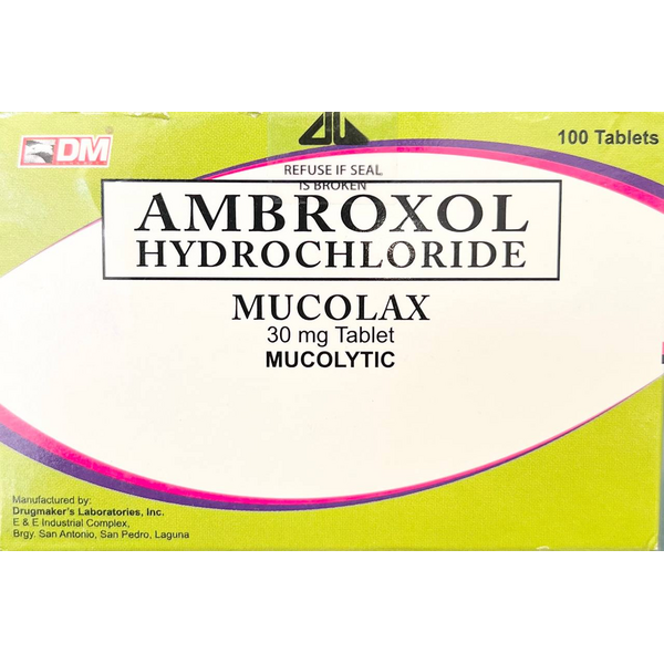 MUCOLAX Ambroxol Hydrochloride 30mg Tablet 100's price in the ...