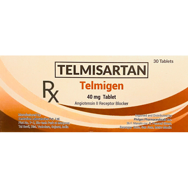 TELMIGEN Telmisartan 40mg Tablet 1's price in the Philippines | MedsGo ...