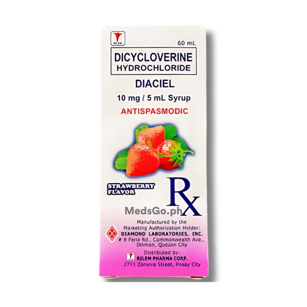 DIACIEL Dicycloverine 10mg / 5mL Syrup 60mL Strawberry price in the ...