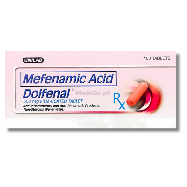 DOLFENAL Mefenamic 500mg - 1 Box x 100 Tabs price in the Philippines ...