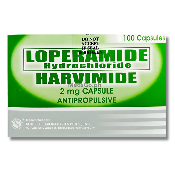 HARVIMIDE Loperamide 2mg - 1 Box x 100 Caps price in the Philippines ...