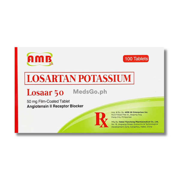 LOSAAR 50 Losartan 50mg - 1 Tablet price in the Philippines | MedsGo ...