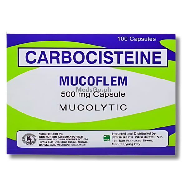 MUCOFLEM Carbocisteine 500mg - 10 Caps price in the Philippines ...