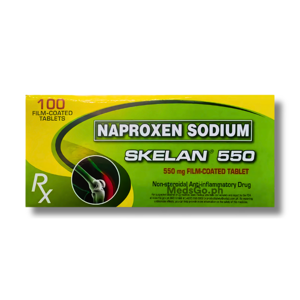 SKELAN 550 Naproxen 550mg - 1 Tablet price in the Philippines | MedsGo ...