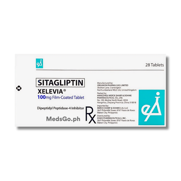 XELEVIA Sitagliptin 100mg - 1 Tablet price in the Philippines | MedsGo ...