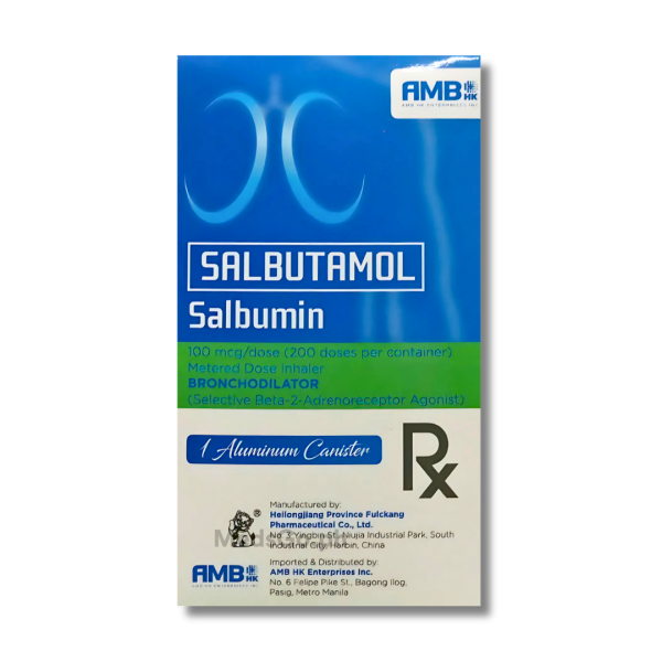 SALBUMIN Salbutamol 100mcg Inhaler 200act. price in the Philippines ...