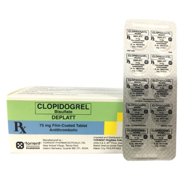 Buy Deplatt clopidogrel bisulfate 75mg film-coated tablet 1's online ...
