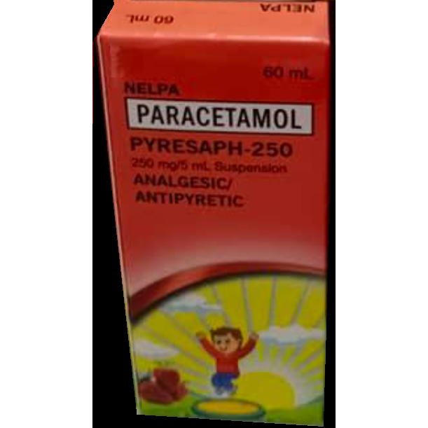 PYRESAPH-250 Paracetamol 250mg / 5mL Suspension 60mL Strawberry price ...