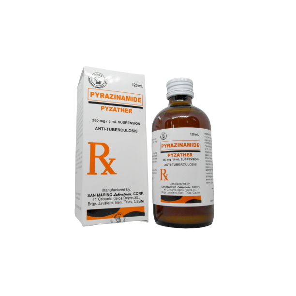 PYZATHER Pyrazinamide 250mg / 5mL Suspension 120mL price in the ...