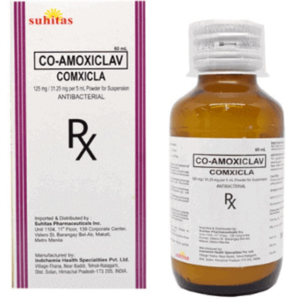 COMXICLA Co-Amoxiclav 156.25mg / 5mL Powder for Suspension 60mL price ...