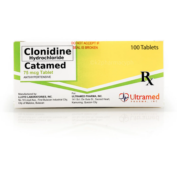 CATAMED Clonidine Hydrochloride 75mcg Tablet 1's price in the ...