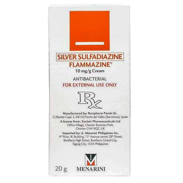 FLAMMAZINE Silver Sulfadiazine 10mg / g Cream 20g price in the ...