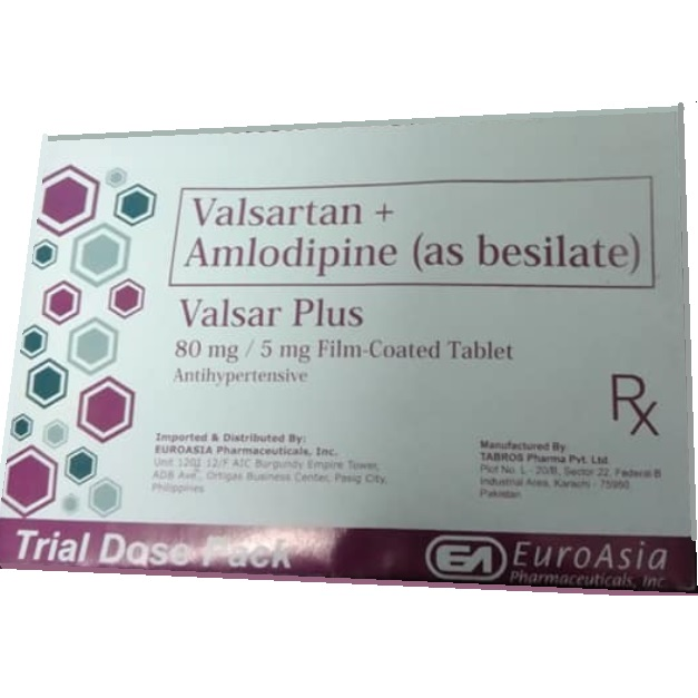 VALSAR PLUS Valsartan / Amlodipine 80mg / 5mg Film-Coated Tablet 1's ...