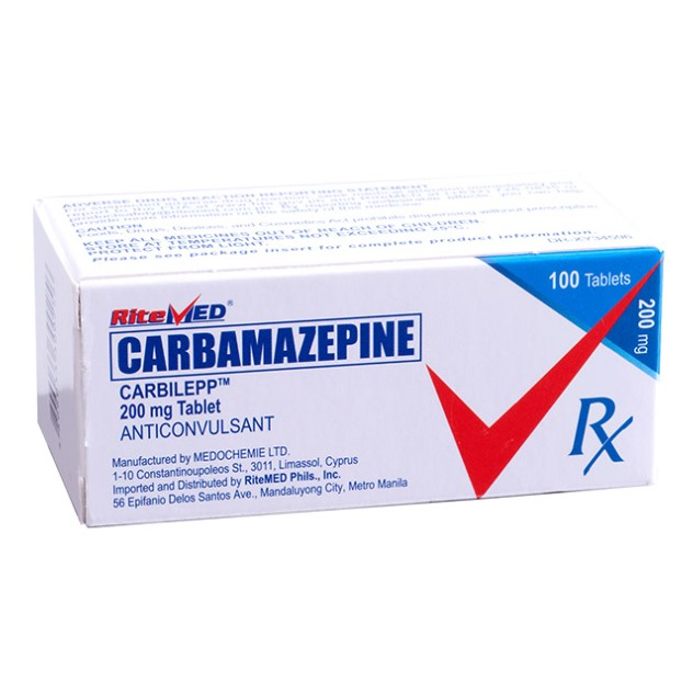 CARBILEPP Carbamazepine 200mg Tablet 100's price in the Philippines ...