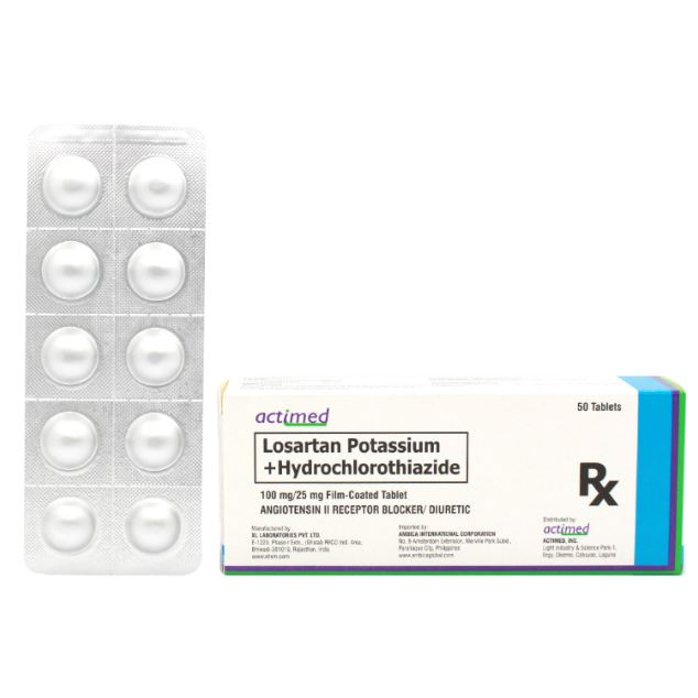 ACTIMED Losartan Potassium / Hydrochlorothiazide 100mg / 25mg Film ...