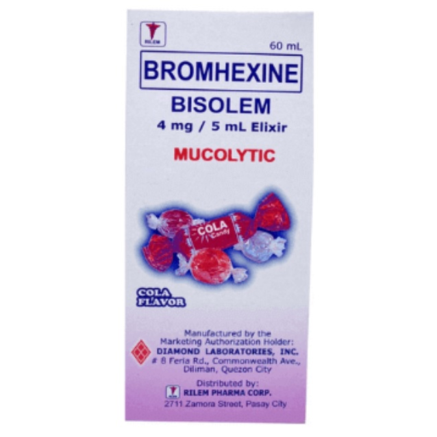 BISOLEM Bromhexine 4mg per 5mL Elixir 60mL Cola price in the ...