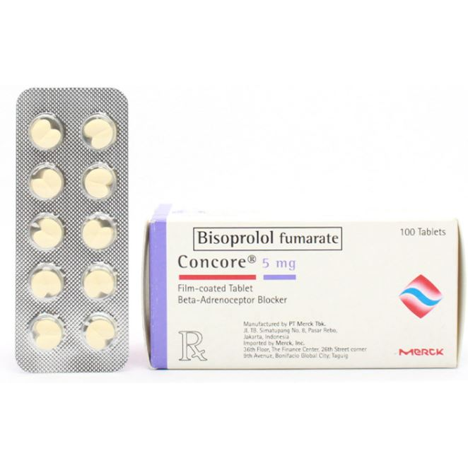 CONCORE Bisoprolol Fumarate 5mg Film-Coated Tablet 1's price in the ...