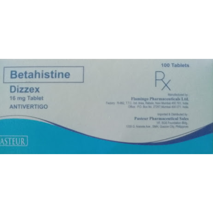 DIZZEX Betahistine Dihydrochloride 16mg Tablet 10's price in the ...