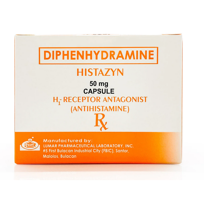 HISTAZYN Diphenhydramine Hydrochloride 50mg Capsule 1's price in the ...