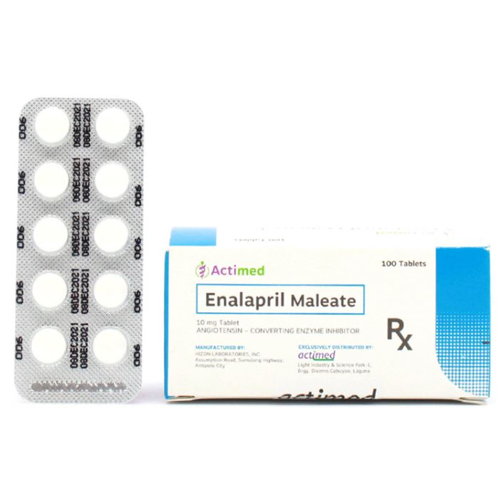 ACTIMED Enalapril Maleate 10mg Tablet 1's price in the Philippines ...