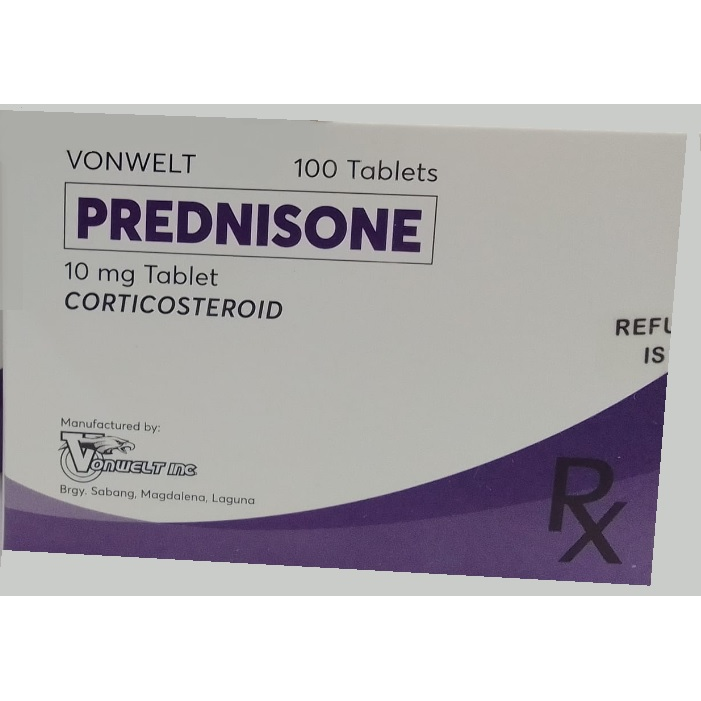 VONWELT Prednisone 10mg Tablet 100's price in the Philippines | MedsGo ...