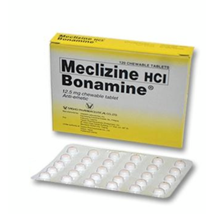 BONAMINE Meclizine Hydrochloride 12.5mg Chewable Tablet 1's price in ...
