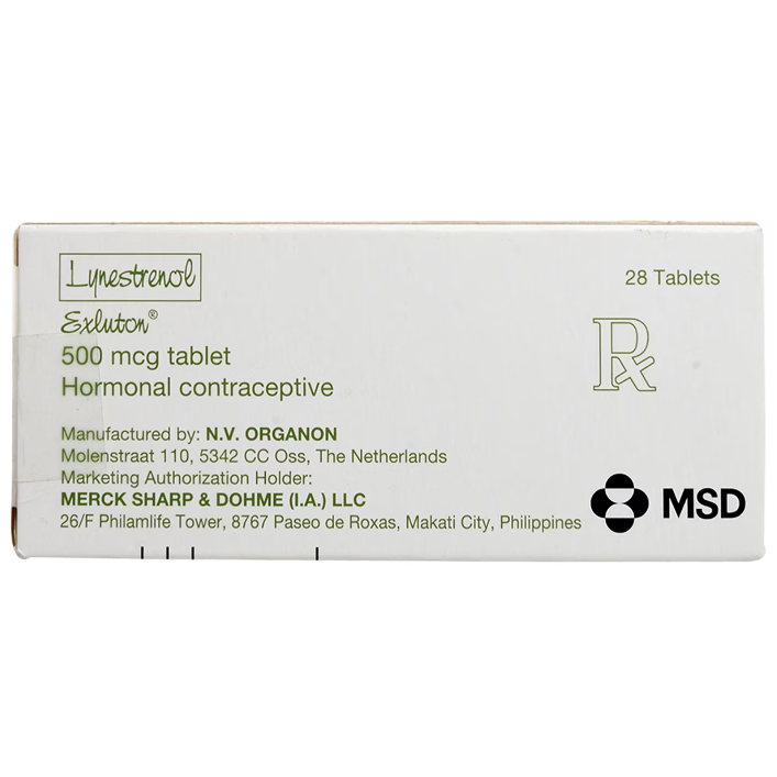 EXLUTON Lynestrenol 500mcg Tablet 28's price in the Philippines ...