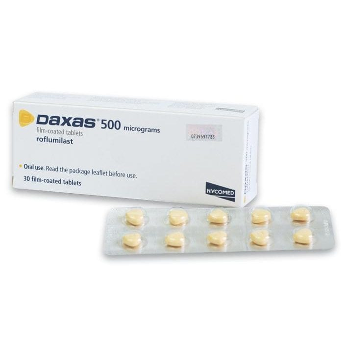 DAXAS Roflumilast 500mcg Film-Coated Tablet 1's price in the ...