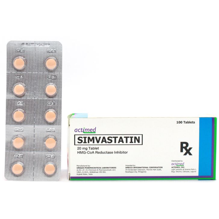 ACTIMED Simvastatin 20mg Film-Coated Tablet 1's price in the ...