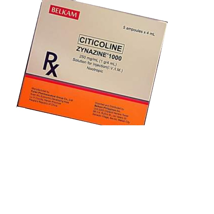 ZYNAZINE 1000 Citicoline 250mg / mL (1g / 4mL) Solution for IV/IM ...