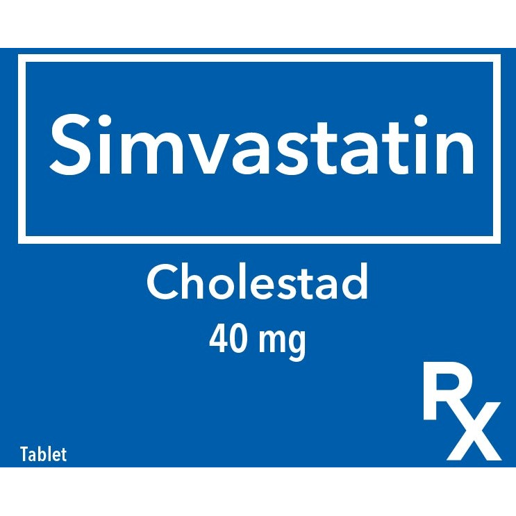 CHOLESTAD Simvastatin 40mg Film-Coated Tablet 100's price in the ...