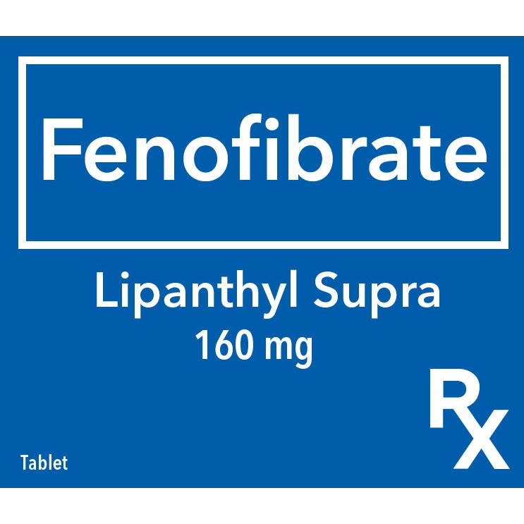 LIPANTHYL SUPRA Fenofibrate 160mg Film-Coated Tablet 30's price in the ...