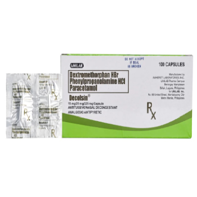 DECOLSIN Dextromethorphan Hydrobromide / Phenylpropanolamine ...