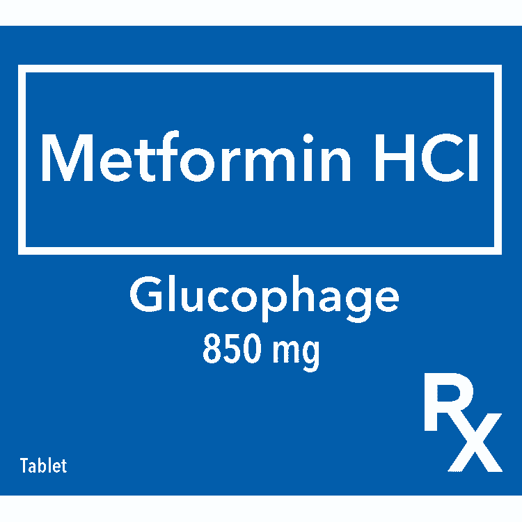 GLUCOPHAGE FORTE Metformin Hydrochloride 850mg Film-Coated Tablet 120's ...