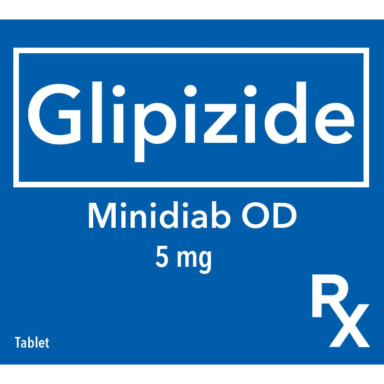 MINIDIAB OD Glipizide 5mg Controlled Release Tablet 30's price in the ...