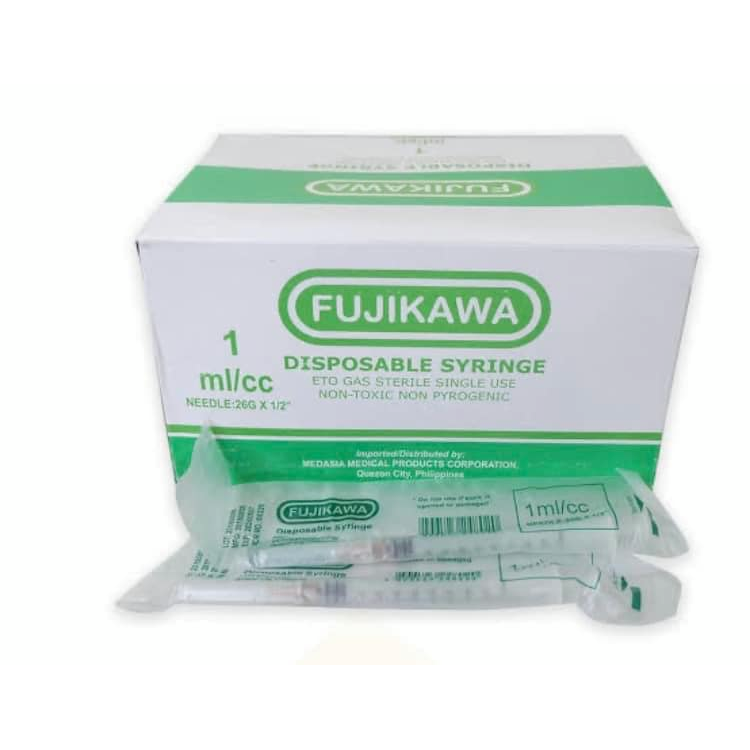 Buy Fujikawa disposable syringe 25g x 1/2 1ml/cc online with MedsGo ...