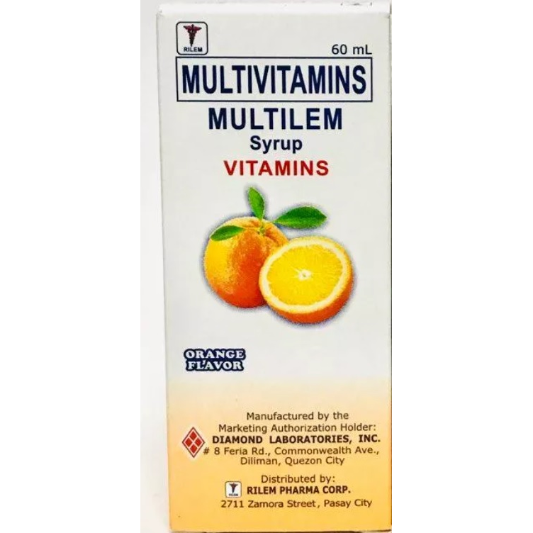 MULTILEM Multivitamins Syrup 60mL Orange price in the Philippines ...