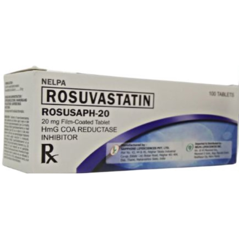 Buy Rosusaph-20 rosuvastatin 20mg film-coated tablet 100's online with ...