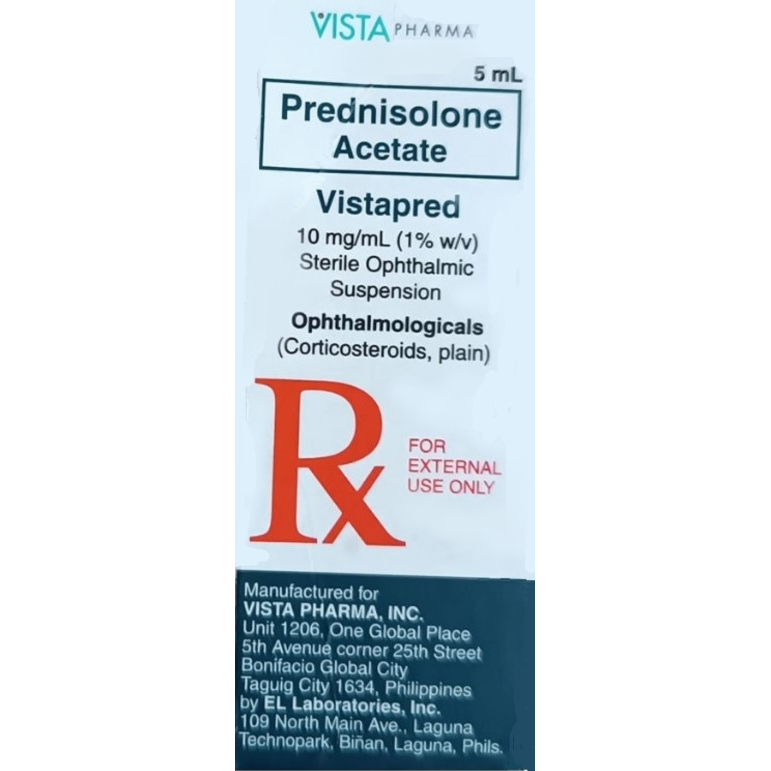 VISTAPRED Prednisolone Acetate 10mg / mL (1.0% w/v) Ophthalmic ...
